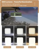 China Assembled Height 1.77 inches 1000LM 5 Modes Solar/USB Rechargeable Camping Lantern for sale