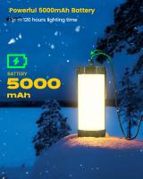 China 106LED Camping Lantern 5 Brightness Levels Up to 1200LM 3 Modes SOS 80hrs Working Time IP68 Waterproof Emergency Light for sale
