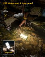 China 106LED Camping Lantern 5 Brightness Levels Up to 1200LM 3 Modes SOS 80hrs Working Time IP68 Waterproof Emergency Light for sale