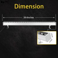 China 24W Linear Bar Light Dimmable 24V DC Outdoor Wall Washer IP65 Waterproof 2 Warm White for sale