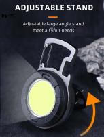 China COB Mini Keychain Flashlight Rechargeable LED Torch Pocket Light 4 Modes for Outdoor for sale