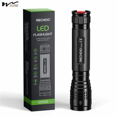 China Emergency Lighting Solutions Powered LED Flashlight with 3 Modes and Zoomable Design for sale