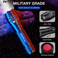 China Tactical Flashlights 4 Pack High Lumens 5 Modes Waterproof Portable Pocket Flash Light for sale