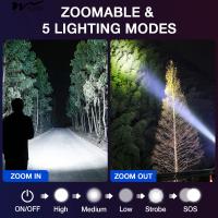 China Tactical Flashlights 4 Pack High Lumens 5 Modes Waterproof Portable Pocket Flash Light for sale