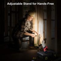 China Rechargeable Spotlight with Foldable Stand and Detachable Red Lens 50000 Hours Working Time for sale