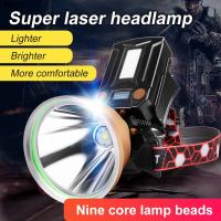 China Green Red Headlamp for Fishing Super Bright Rechargeable Waterproof Outdoor Spotlight for sale