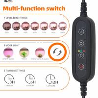 China Indoor Plants 45W LED Grow Light Panel with Timer and Dimmable 3 Modes Full Spectrum for sale