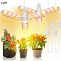 China Indoor Plants 150W Sunlike Full Spectrum LED Grow Light Bulb Foldable Plant Growth Lamp for sale