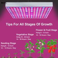 China Grow Light Room 75W LED Plant Growth Lamp 225 LEDs UV IR Red Blue Full Spectrum Bulb Panel for sale