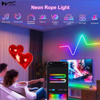 China 9.8ft Neon Light with USB RGB Smart IC IP65 Waterproof 50LED/M App Controllable for sale