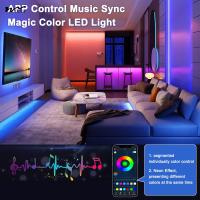 China 3- 5V USB LED Strip Light 4Pcs x 1.64ft/0.5m with Bluetooth Control and Music Sync for sale