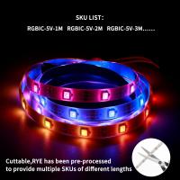 China 3- 5V USB LED Strip Light 4Pcs x 1.64ft/0.5m with Bluetooth Control and Music Sync for sale
