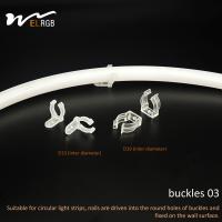 China 3014 5730 2835 5050 LED Light Strip Buckle Fixer Translucent Product Weight kg 0.01 for sale