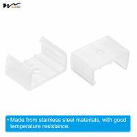 China LED Strip Light Clips 40 Pack Mounting Bracket Fixing Clips Plastic Clamp Holders with Screws for sale