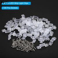China Auto CAD Layout LED Strip Light Clips 50 Pack Mounting Bracket Fixing Clips with Screws for sale