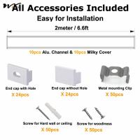 China Plus-Size U Shape LED Aluminum Channel System with Milky Cover 10-Pack 6.6ft/2Meter for sale