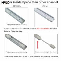 China Plus-Size U Shape LED Aluminum Channel System with Milky Cover 10-Pack 6.6ft/2Meter for sale