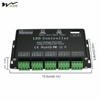 China 12 Channel DMX Decoder RGB LED Light Strip Controller Driver DC5V-24V LED Module Light for sale