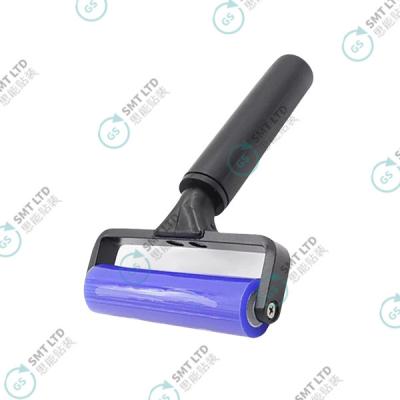China 12 Inch Silicone Dust Roller with Anti Static Properties and Black Aluminum Plastic Handle for Clean Room Applications for sale