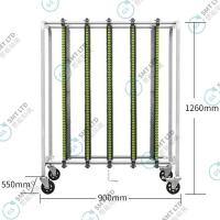 China ESD PCB Storage Trolley 400pcs 100 Layers Stainless Steel for sale