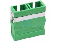 China SC APC Fiber Optic Single Mode Duplex Fiber SC Adapter Green Color for sale