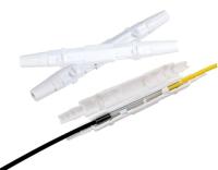 China ABS FTTH Fiber Optic Fusion Protection Round Box Protecting Optical Fiber for sale