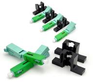 China Single Mode SC APC Fiber Optic Fast Connectors 0.9mm 2mm 3mm for sale