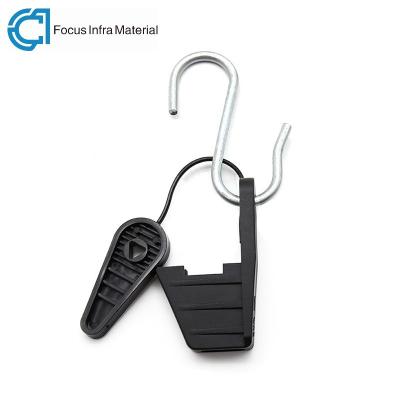 China S Hook Fiber Optic Accessories Drop Wire Suspension Clamp for sale