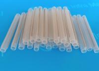 China 1.0mm Steel Rod Fiber Heat Shrink Sleeves Clear Fibre Splice Protectors for sale