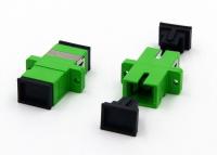 China SC APC Simplex SM with Metal Clips with Flange Fiber Optic Adapter for sale