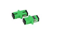 China SC APC Simplex SM with Metal Clips with Flange Fiber Optic Adapter for sale