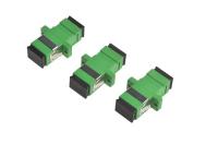 China SC APC SX SM with Metal Clips with Flange Fiber Optic Adapter for sale