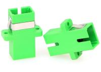 China Green SM LC Fiber Optic Adapter SC APC Simplex 1000 Matings for sale