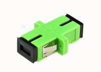 China Optical Fiber SM SX Ftth SC APC Adapter With Metal Clips for sale