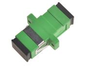 China Optical Fiber SM SX Ftth SC APC Adapter With Metal Clips for sale