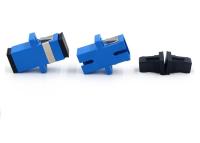 China SC UPC SM SX with Flange With Metal Clips Fiber Optic Adapter for sale