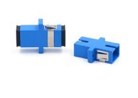 China SC UPC SM SX with Flange With Metal Clips Fiber Optic Adapter for sale