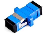 China SC UPC Single Mode SX with Flange With Metal Clips Fiber Optic Adapter for sale