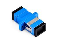 China Industrial SC Fiber Adapter With Metal Clips Simplex Connector With Flange for sale
