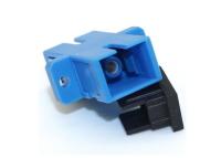 China Industrial SC Fiber Adapter With Metal Clips Simplex Connector With Flange for sale