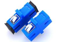China CATV Fiber Optic Adapters PC SC Simplex Connector With Metal Clips for sale
