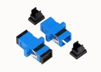 China CATV Fiber Optic Adapters PC SC Simplex Connector With Metal Clips for sale