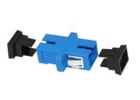 China Simplex Single Mode SC PC Fiber Optic Adapters Tensility Resist 600g for sale