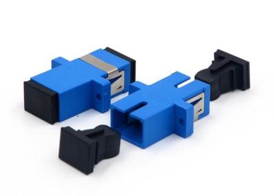 China SC UPC Single Mode Fiber Adapter With Flanges And Metal Clips for sale
