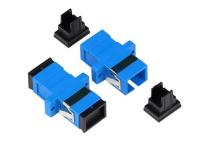 China SC UPC Single Mode Fiber Adapter With Flanges And Metal Clips for sale