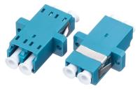 China SM LC UPC Duplex Fiber Optic Adapter Optik With Flange Metal Clips for sale