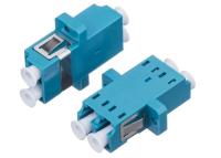 China SM LC UPC Duplex Fiber Optic Adapter Optik With Flange Metal Clips for sale