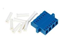 China Quad Fiber Optic Adapters CATV Lc To Lc Coupler Fiber Connection for sale