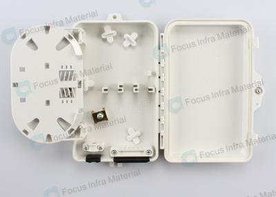 China 6 Core Wall Mount FTTH Fiber Optic Termination Box Indoor Outdoor for sale