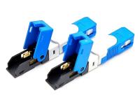 China Blue FTTH SC UPC Fiber Optic Fast Connectors 0.2dB For Network for sale
